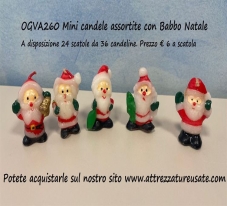 Candele natalizie di Babbo Natale